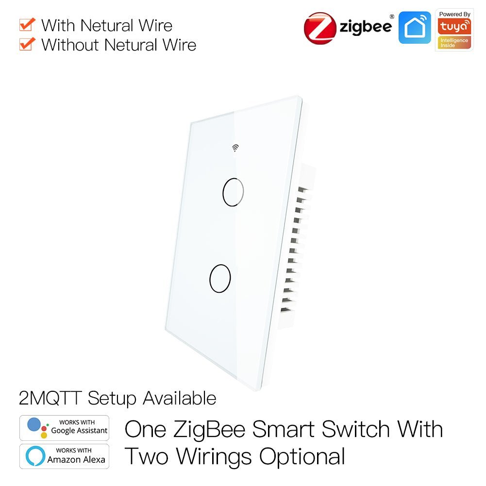 How to Install 2 Gang Smart Touch Glass Panel Switch – MOES
