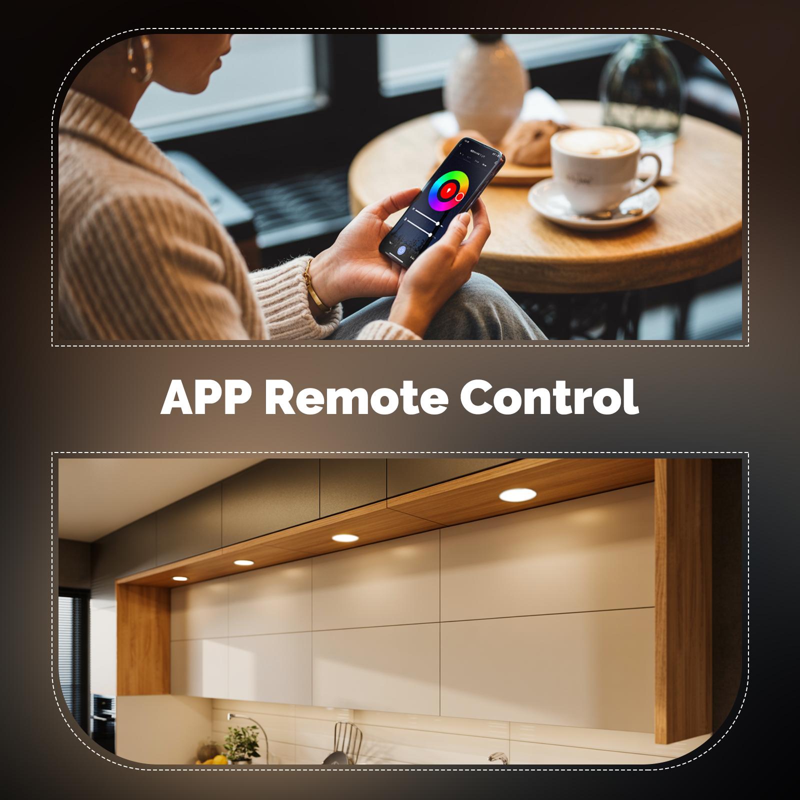 ZigBee Smart LED Lamp GX53 Light Bulb 6W Color Changing Dimmable Music ...