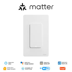 Matter WiFi Smart Light Button Switch App Control Neutral Wire Require ...