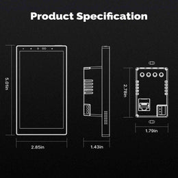 Smart Home 5-Inch Touchscreen Control In-wall Smart Panel with Alexa B ...