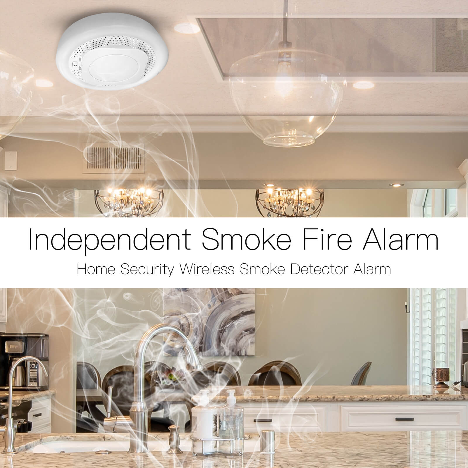 MOES ZigBee Smart Smoke Fire Detector Sensor|Tuya Home Smoke Alarm