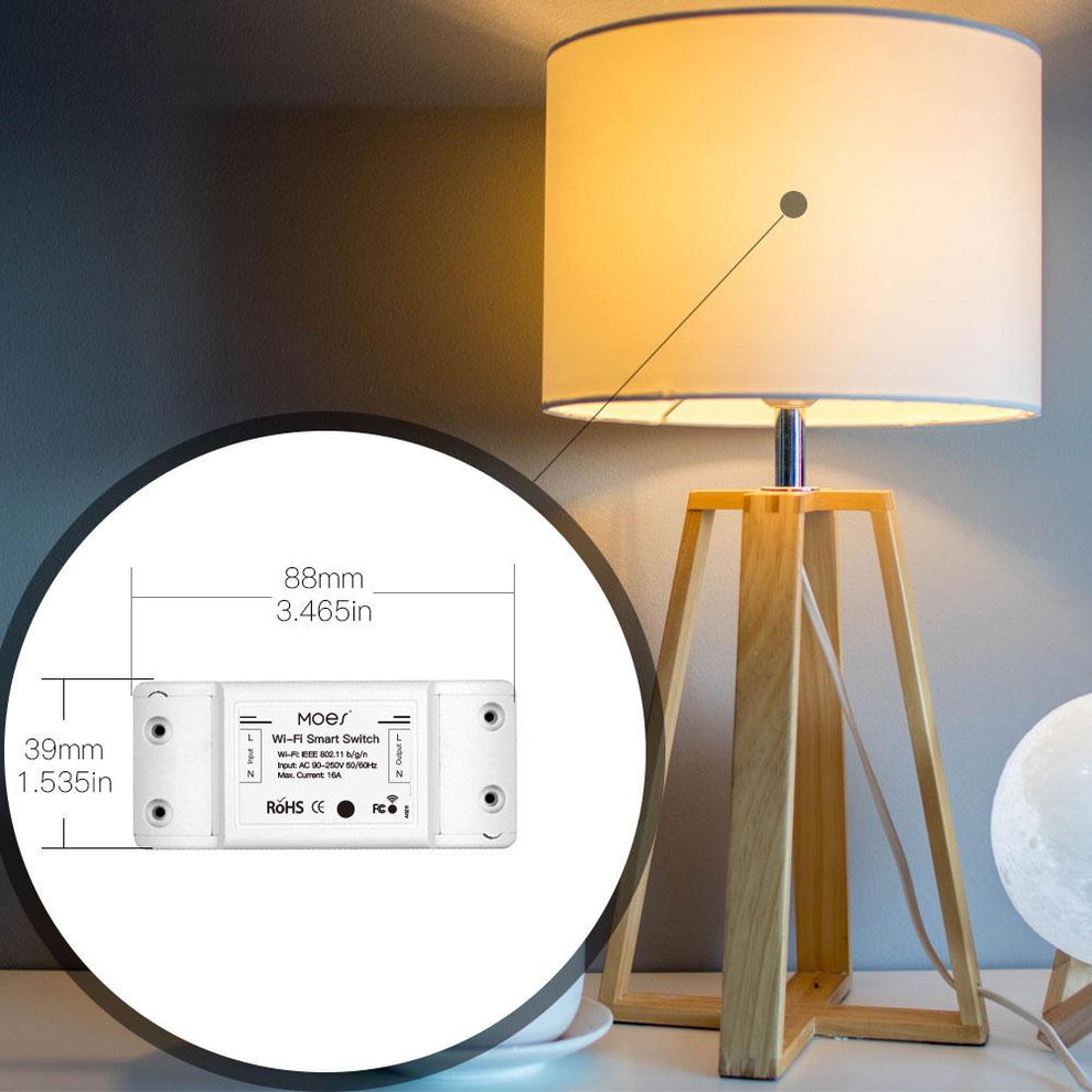 MOES WiFi DIY Smart Breaker|Switch Electric Monitor Module|101N MS