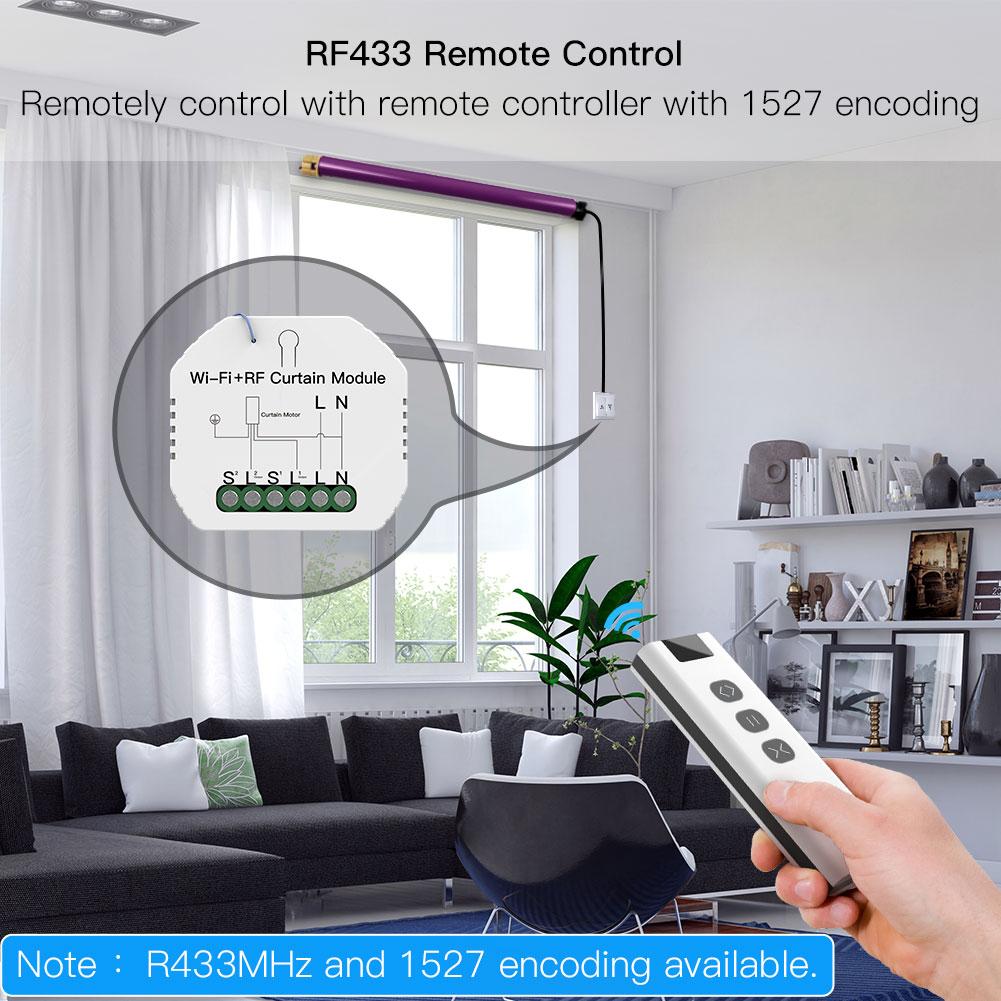 MOES Curtain Motor Module|RF Wifi Smart Curtain Switch Module|108 MS