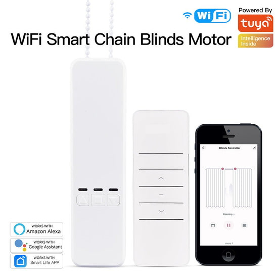 WiFi Auto Motorized Curtain Motor | Smart Electric Chain Roller Motor ...
